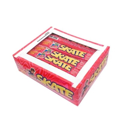 Bala mastigável sabor morango caixa com 50 unidades - Skate | Shopee Brasil