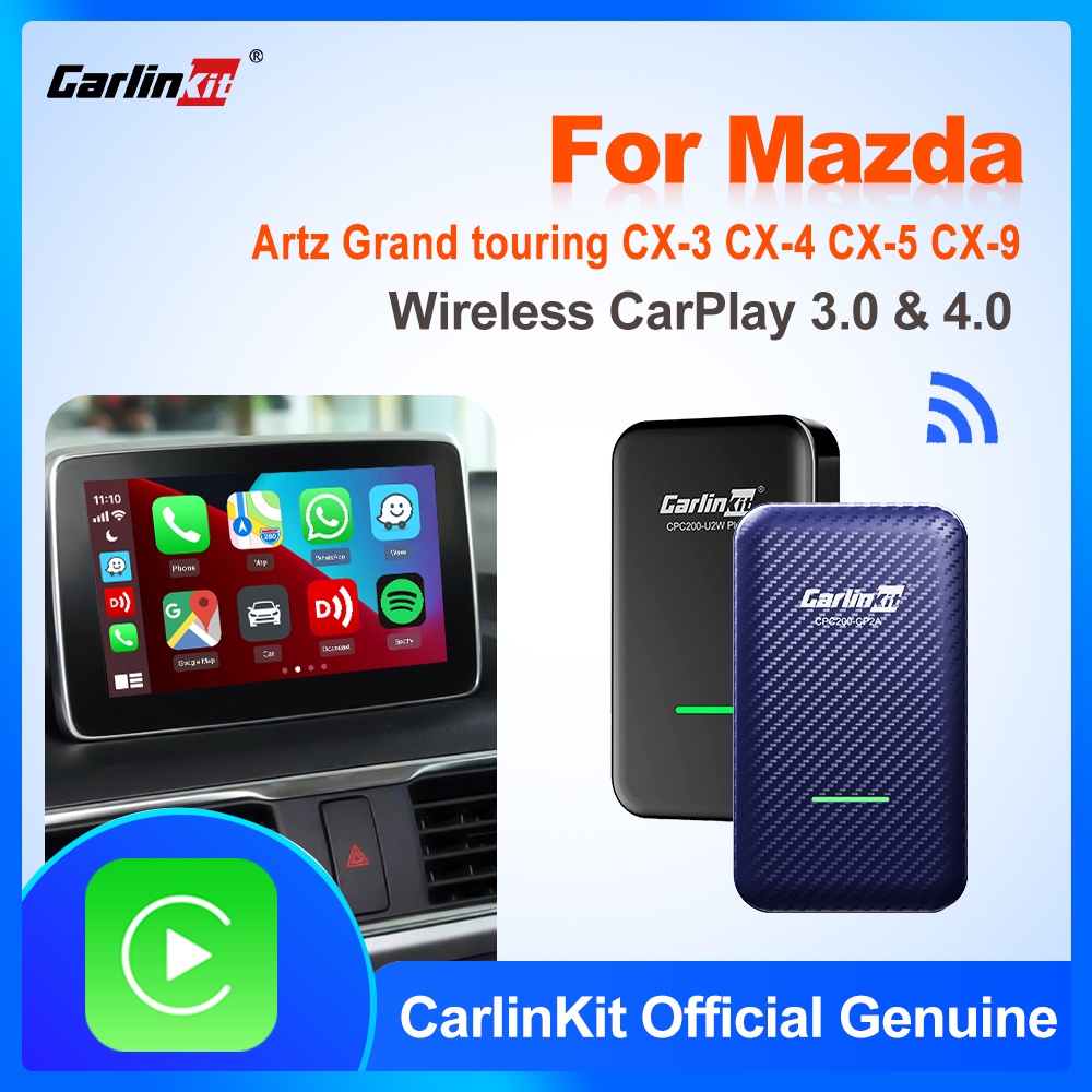 CarlinKit 4.0/3 CarPlay Adaptador Sem Fio Mini Apple CarPlay Caixa Para Mazda 2 / 6 CX-5 CX-8 CX ...