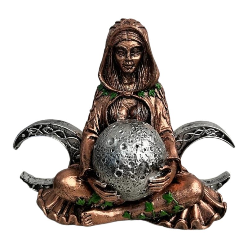 Escultura Bruxa Wicca Triluna Lua Triplice 13 cm em Resina | Shopee Brasil