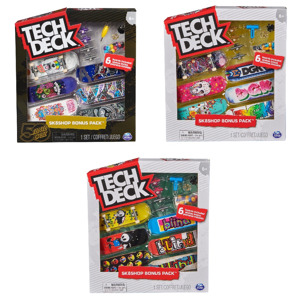 KIT 6 SKATES DE DEDO + ACESSÓRIOS TECH DECK ORIGINAL - SUNNY | Shopee ...