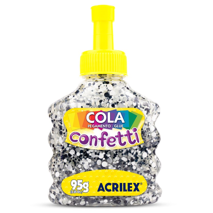 Cola Confetti Acrilex - Espacial 95 g | Shopee Brasil