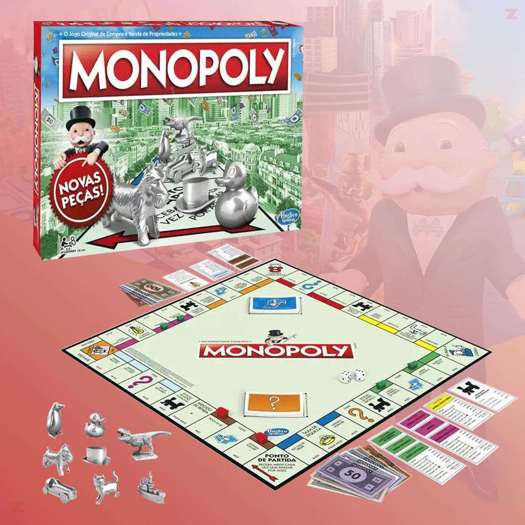 Jogo de Tabuleiro Monopoly Classico Hasbro | Shopee Brasil