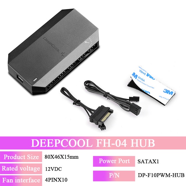 Hub Multi Fans 10 x 4 Pinos Deepcool Fh10 Controlador Pwm Controlador ...