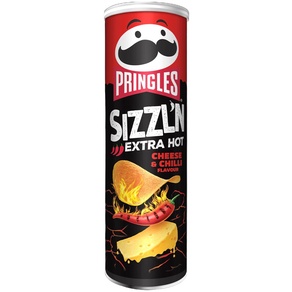 BATATA PRINGLES FLAME EXTRA HOT CHEESE E CHILLI 160G | Shopee Brasil