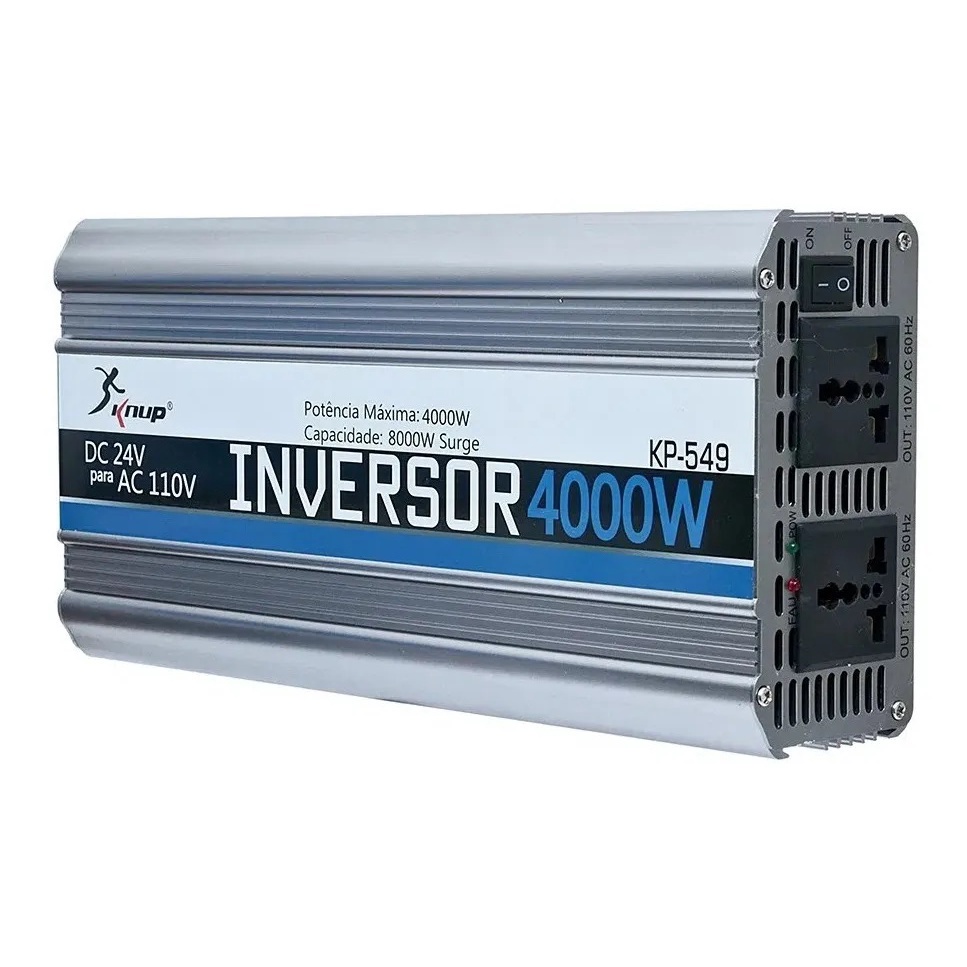 Inversor Conversor 24V para 110V 4000W Veicular Knup KP-549 | Shopee Brasil