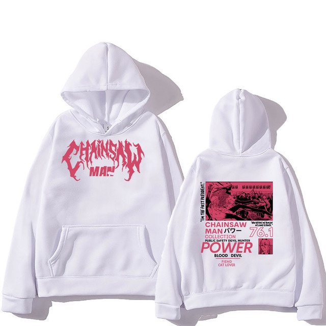 Moletom Canguru Chainsaw Man Power Blood Devil | Shopee Brasil