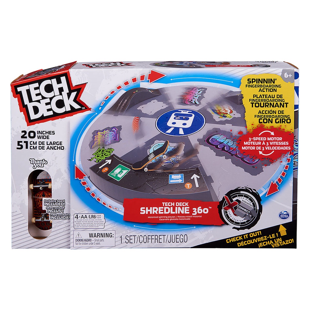 Tech Deck - Playset Giratório Motorizado Shredline 360 | Shopee Brasil