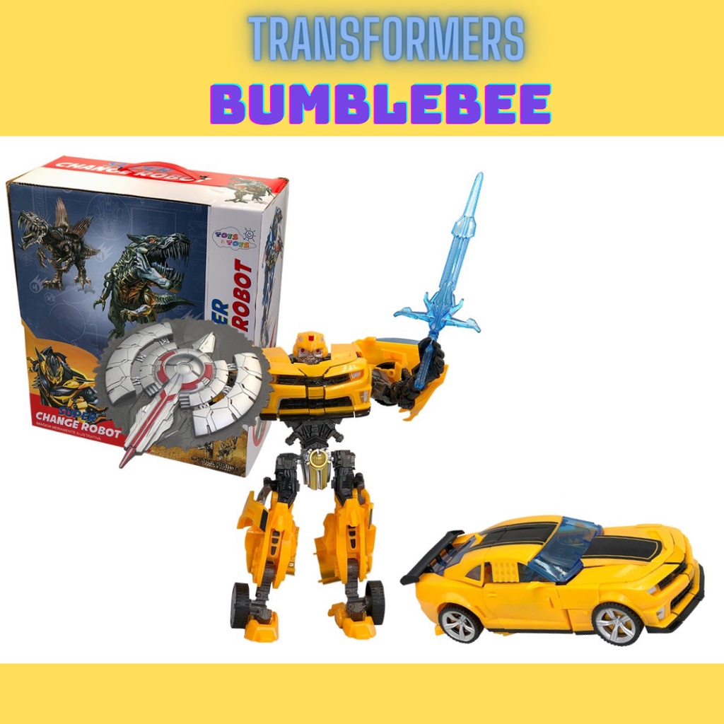 Boneco Robô Transformer Bumblebee Carro - 2 em 1 | Shopee Brasil