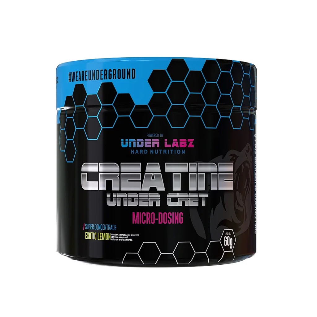 Creatina Under Labz Cret Micro Dosing Sabor Limão 60g | Shopee Brasil