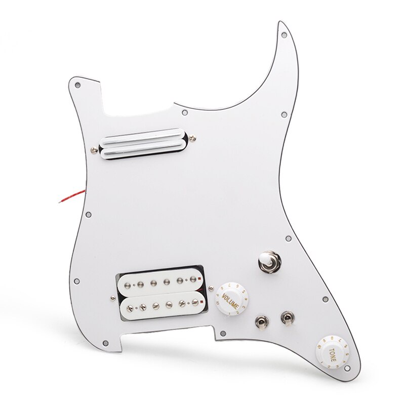 PF-(Original Novo) Alnico 5 Prewired Strat Pickguard HH (Mini Humbucker +) Carregado Com Pickups ...