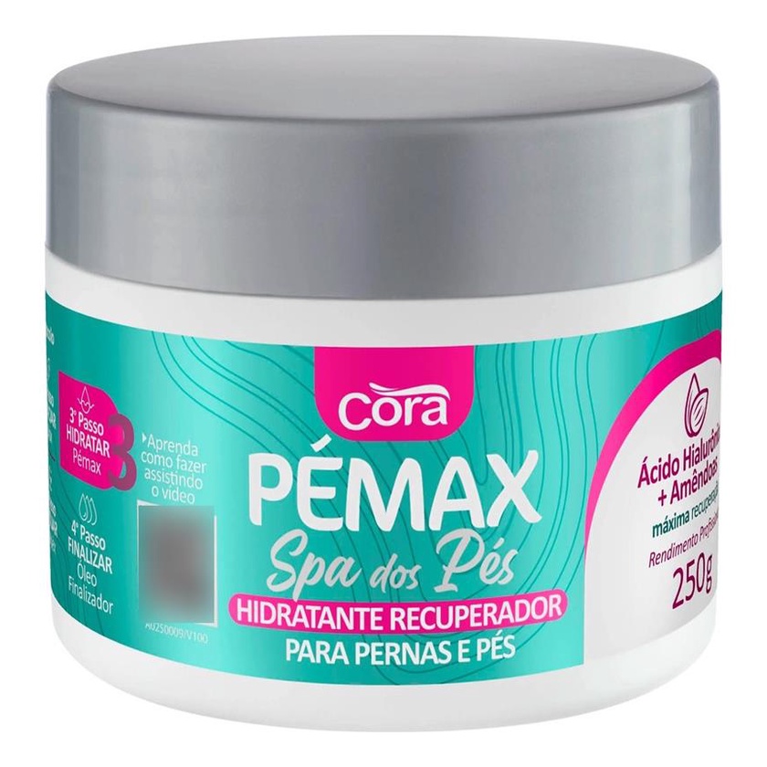 Hidratante Pemax Acido Hialuronico +amendoas Pote 250g -cora | Shopee ...