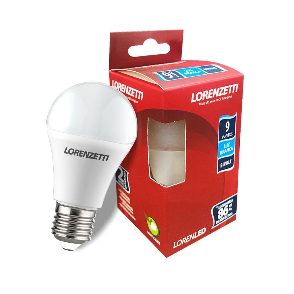Lampada Led Bulbo 9w Bivolt E27 6500k Branca Lorenzetti | Shopee Brasil