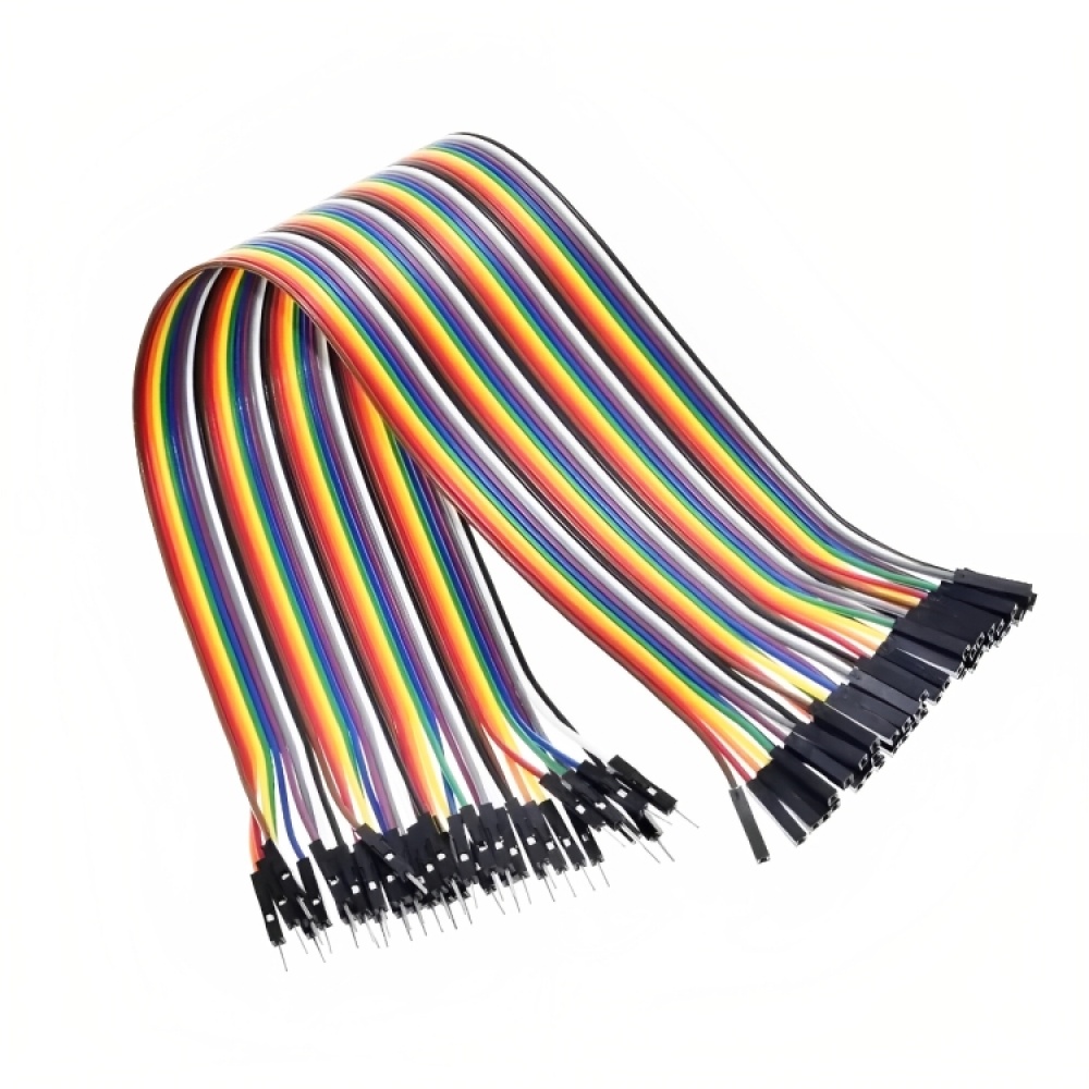 Kit Jumpers Macho x Femea 30cm 40 Unidades Projetos Arduino | Shopee Brasil