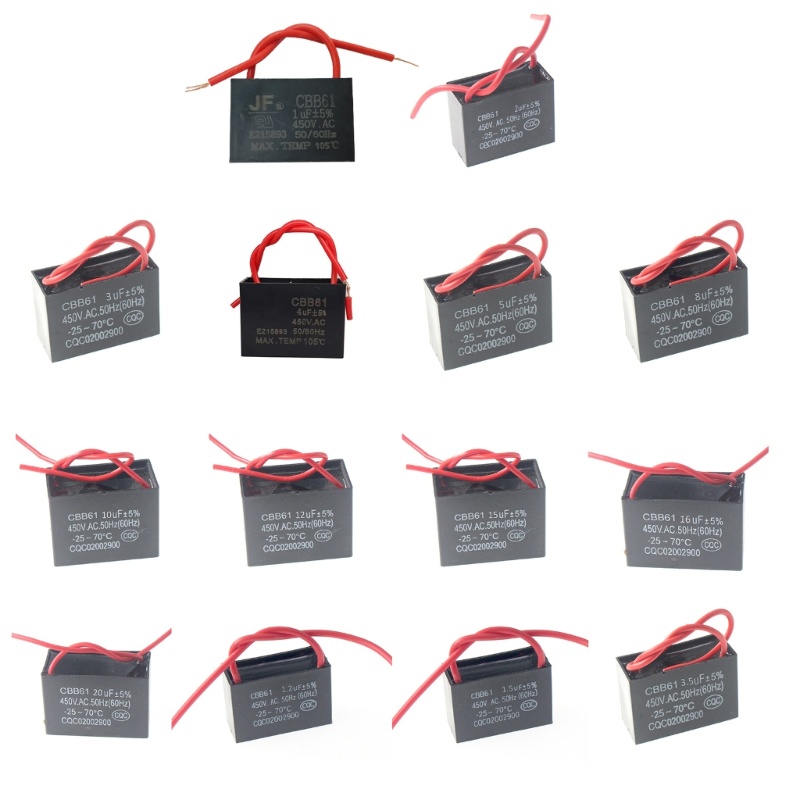 Zona CBB61 Capacitor De Partida 450V 1 1 2 1 5 2 3 3 5 4 5 8 10 12 15 ...