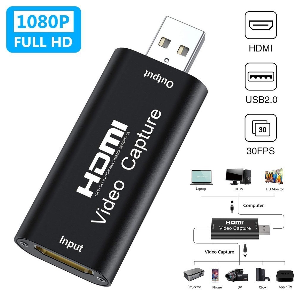 4K Entrada 1080P Saída HDMI para USB 2.0 Captura de Video Celular ...