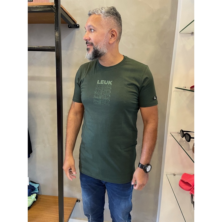 Camiseta long Verde musgo | Shopee Brasil