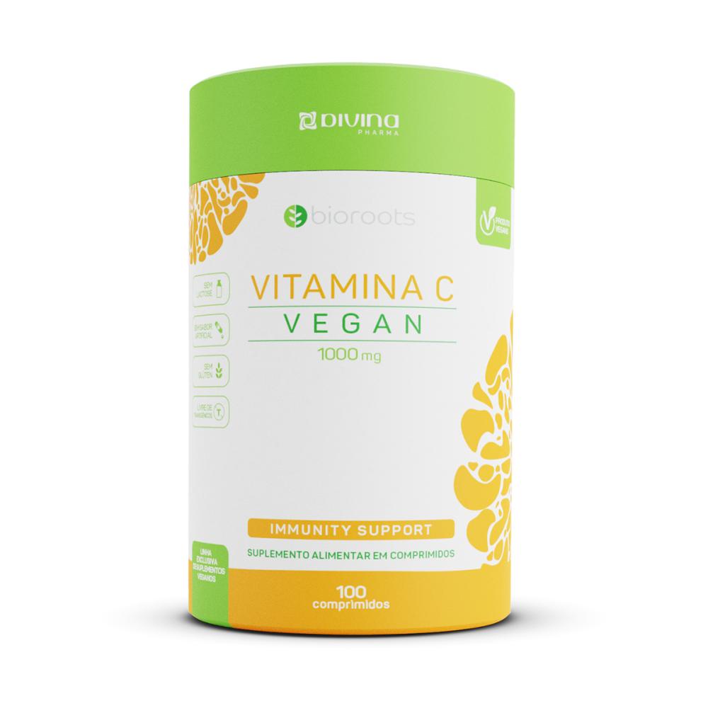 Suplemento Alimentar Vitamina C Vegan 1000mg 100 Comprimidos | Shopee Brasil