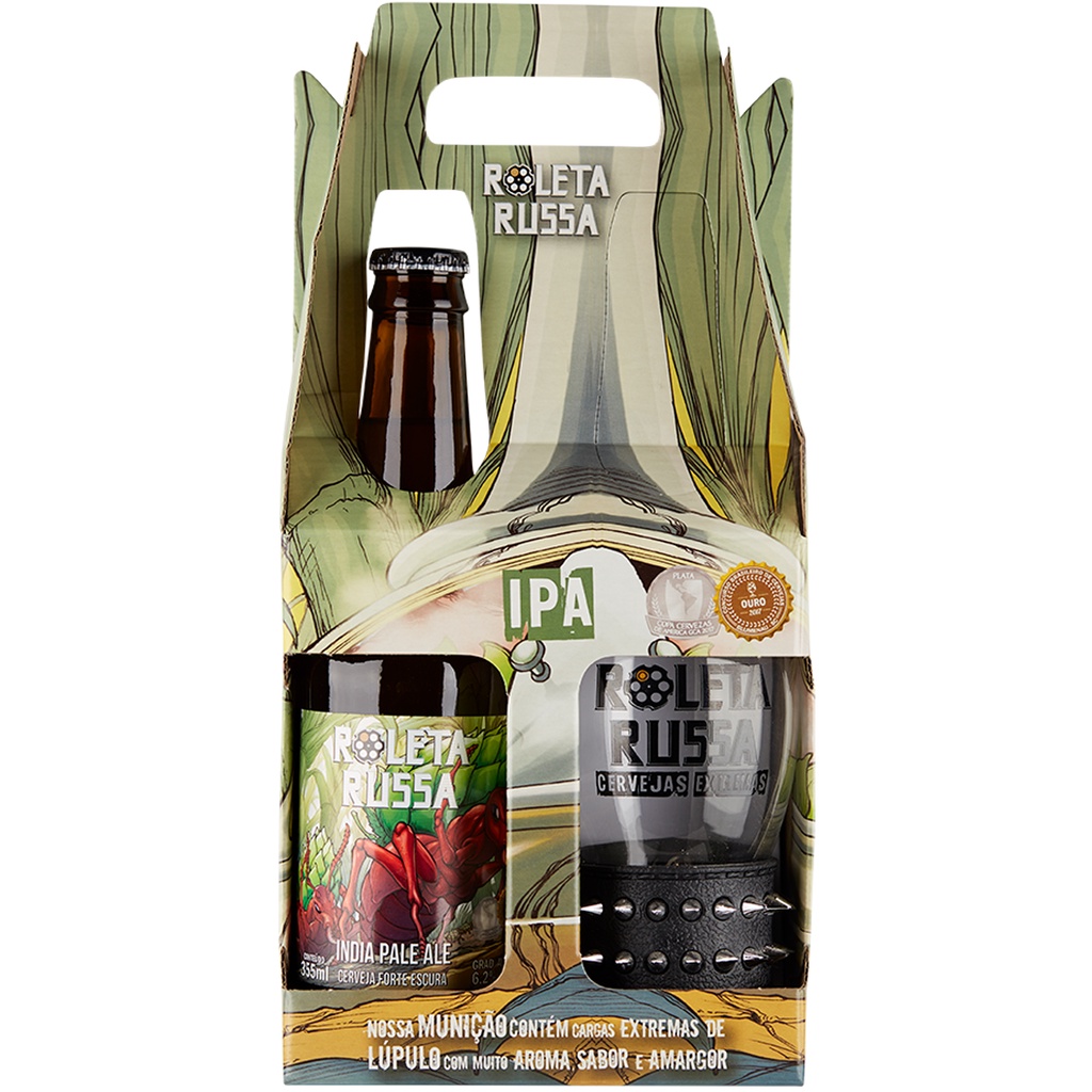 Kit Roleta Russa - 1 Cerveja IPA 355mL + Copo 320mL | Shopee Brasil