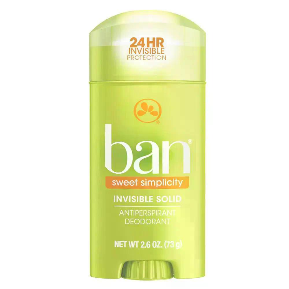 Desodorante Antitranspirante Sólido Ban Sweet Simplicity 73g | Shopee ...