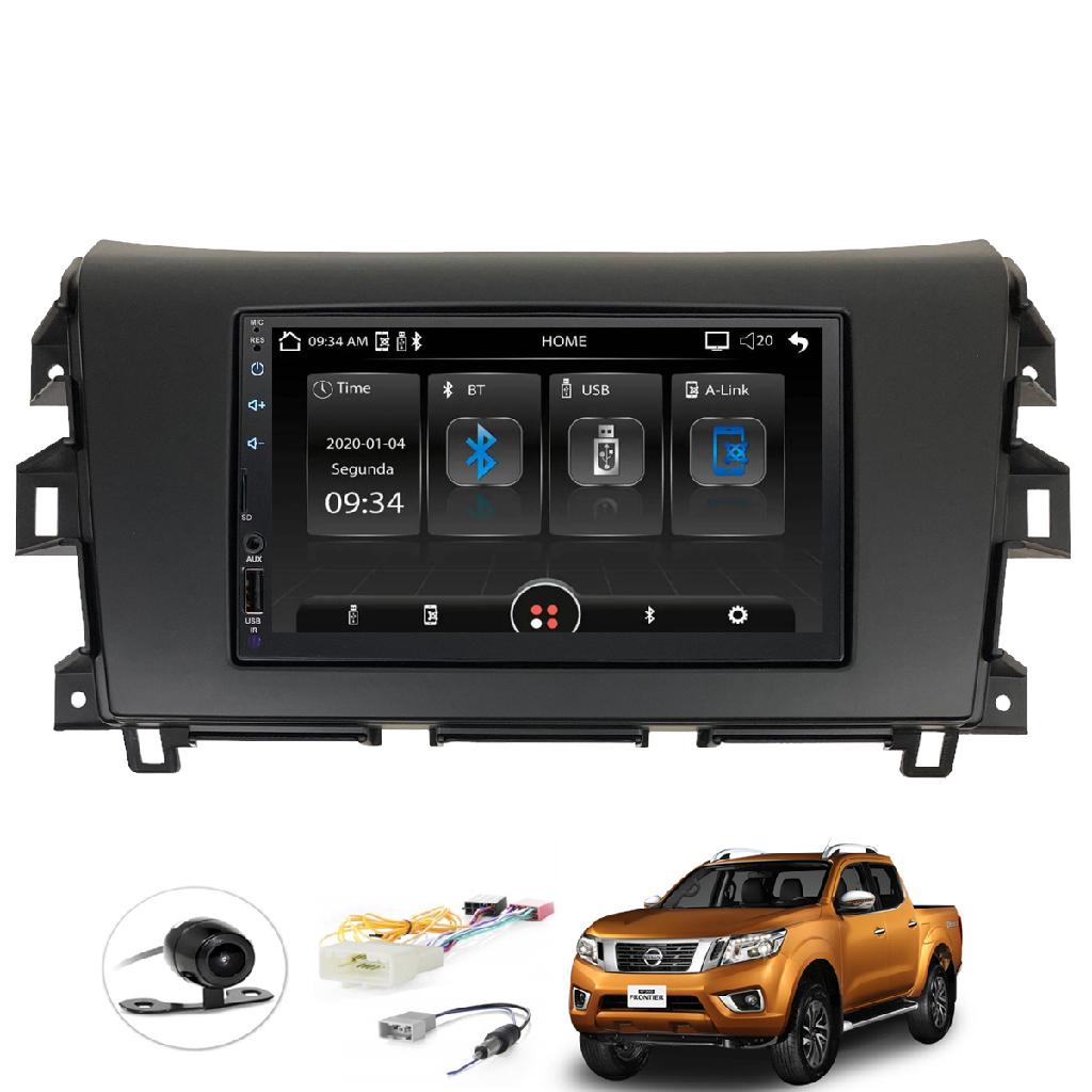 Kit Central Multimidia 2 Din Mp5 Nissan Frontier 2017 a 2022 Preto Fosco | Shopee Brasil