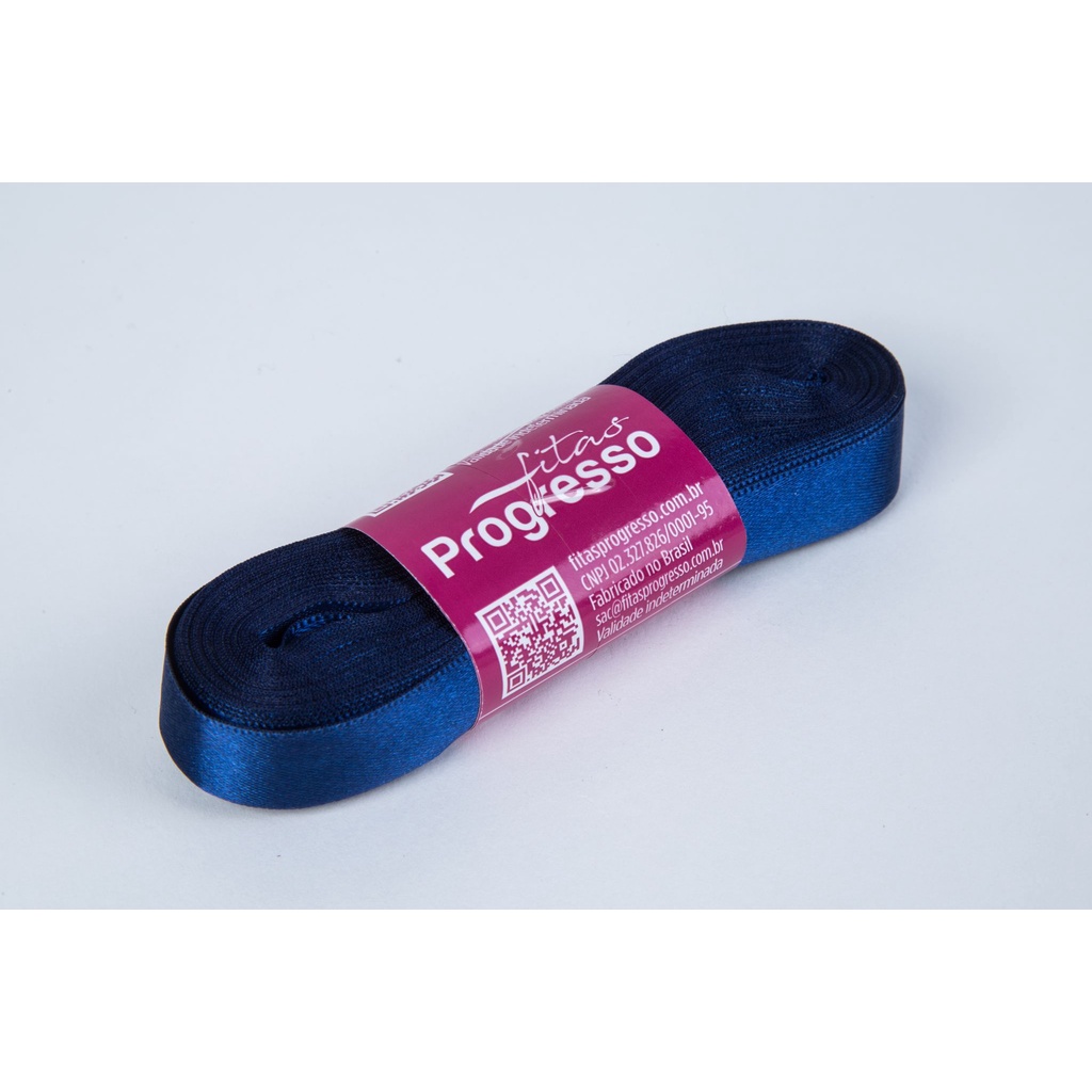 Fita de Cetim Azul Marinho Cor 215 - 01 unidade - Progresso - Kafe ...
