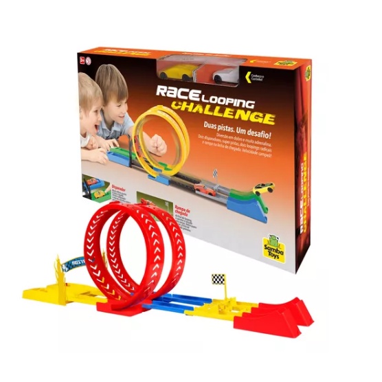 Pista Race Looping Challenge Lançador Carro Samba Toys 381 | Shopee Brasil