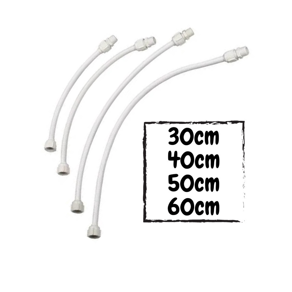 Rabicho Engate Flexível 30CM 40CM 50CM 60CM PVC Pias Lavatórios Cx ...