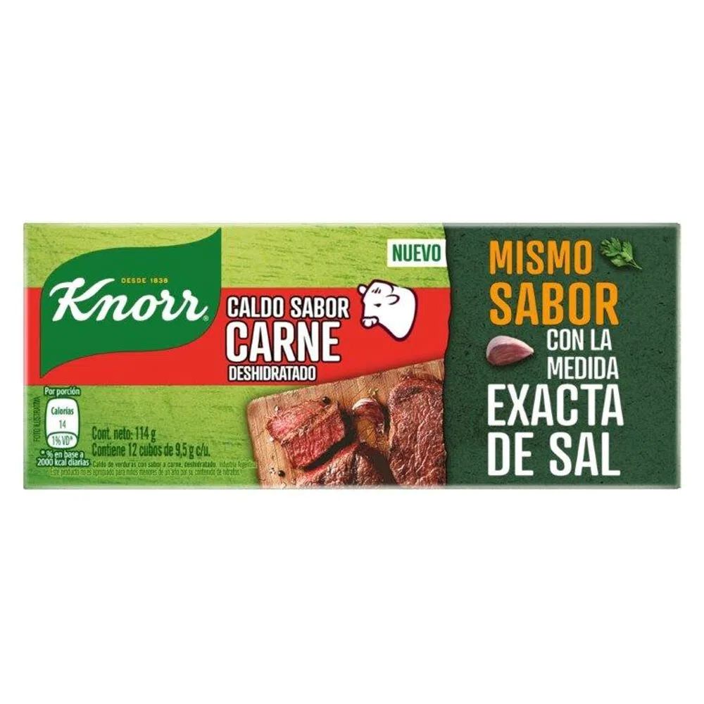 Caldo Knorr Carne 12 Cubos 114g | Shopee Brasil