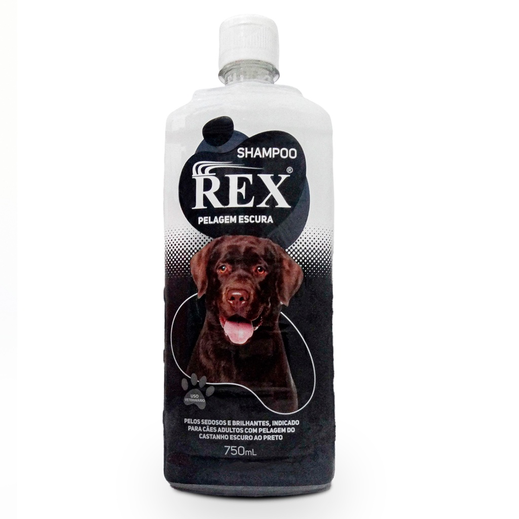 Shampoo Para Cachorros Pelagem Escura 750ml - Rex | Shopee Brasil