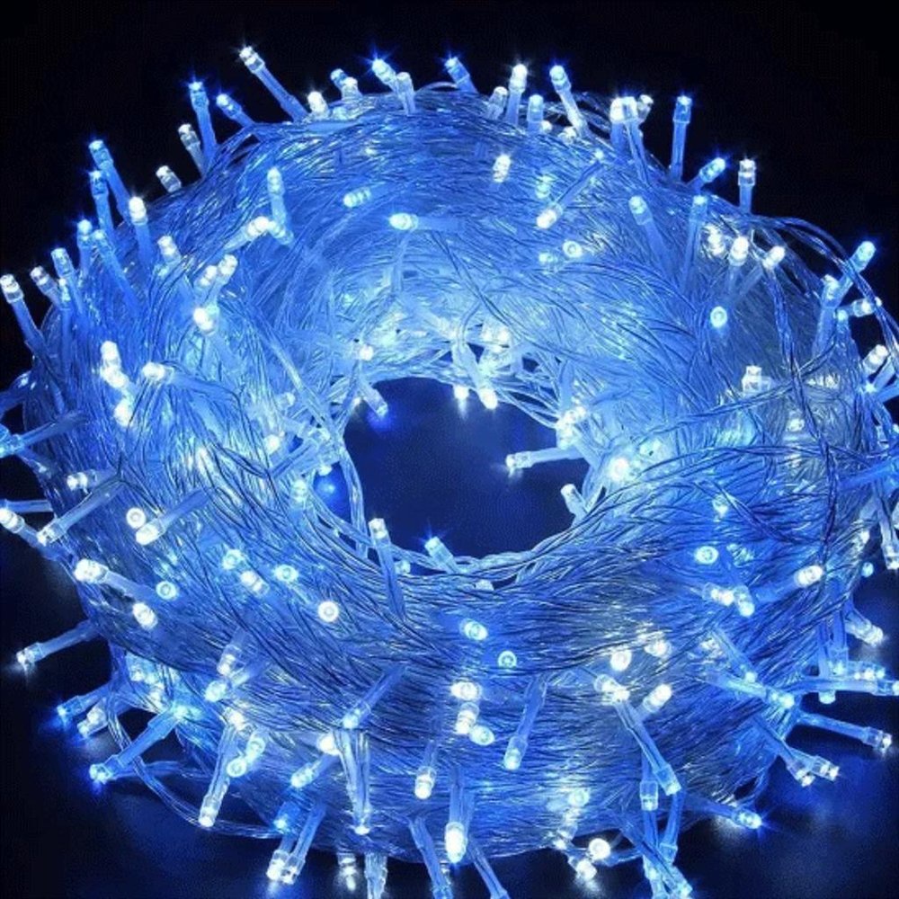 Pisca-pisca Led 100 Lâmpadas 220v Azul | Shopee Brasil