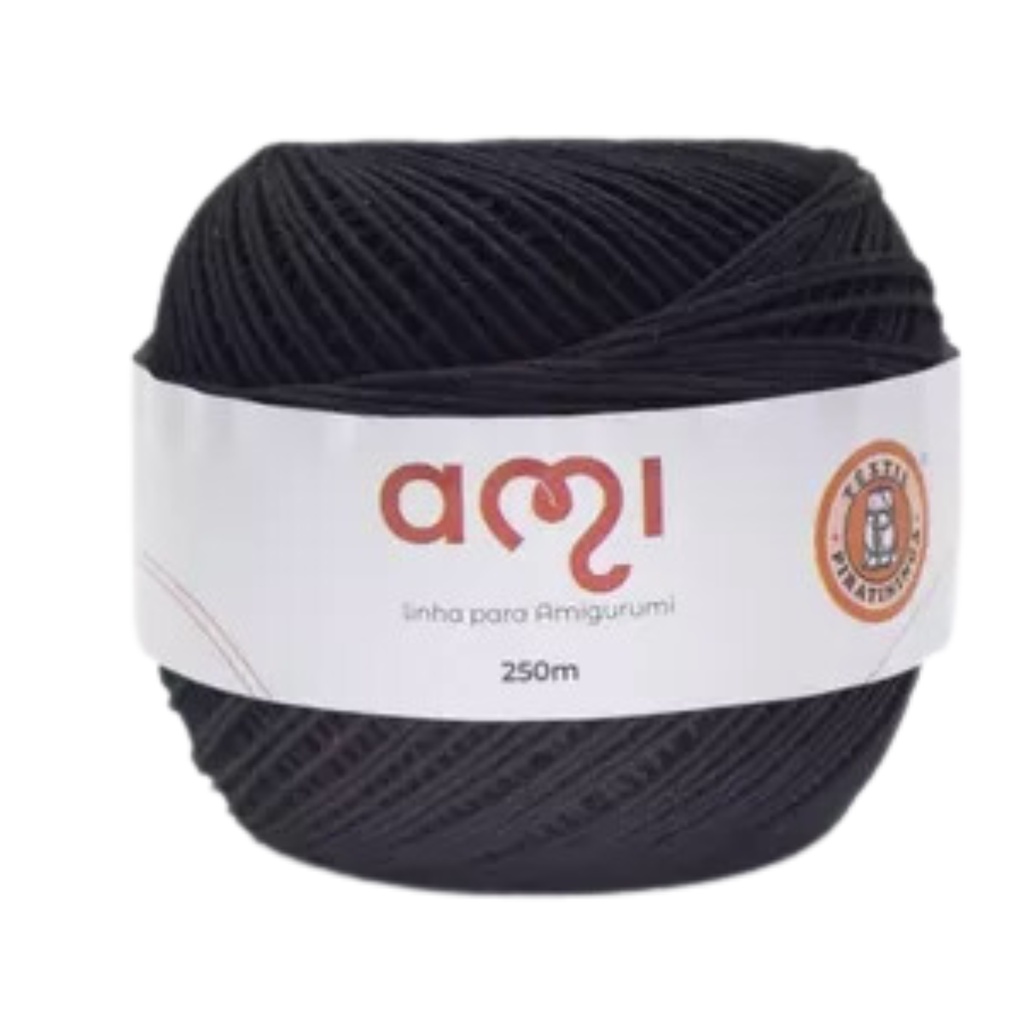 Linha Ami - Amigurumi Textil Piratininga 250M - Preto | Shopee Brasil
