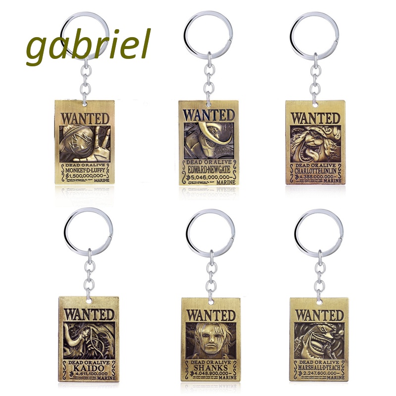 gabriel Clássico Anime One Piece Keychain Gift Luffy Ace Zoro Wanted ...