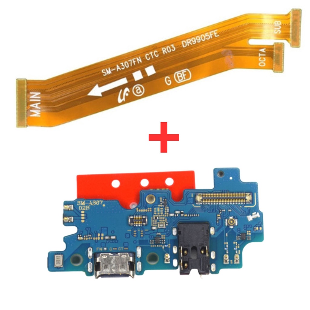 Kit Flex Flat Placa Carga Conector Microfone + Flex Sub Placa Galaxy ...