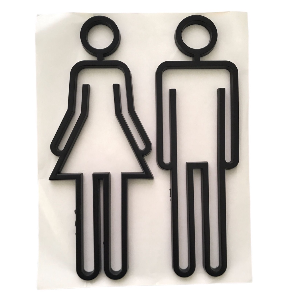 Adesivo Para Banheiro Masculino E Feminino 100% Garantido | Shopee Brasil