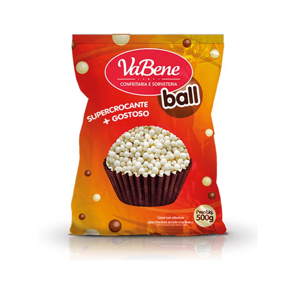 Cereal Choco Ball Mini Chocolate Branco 500 gr Vabene | Shopee Brasil