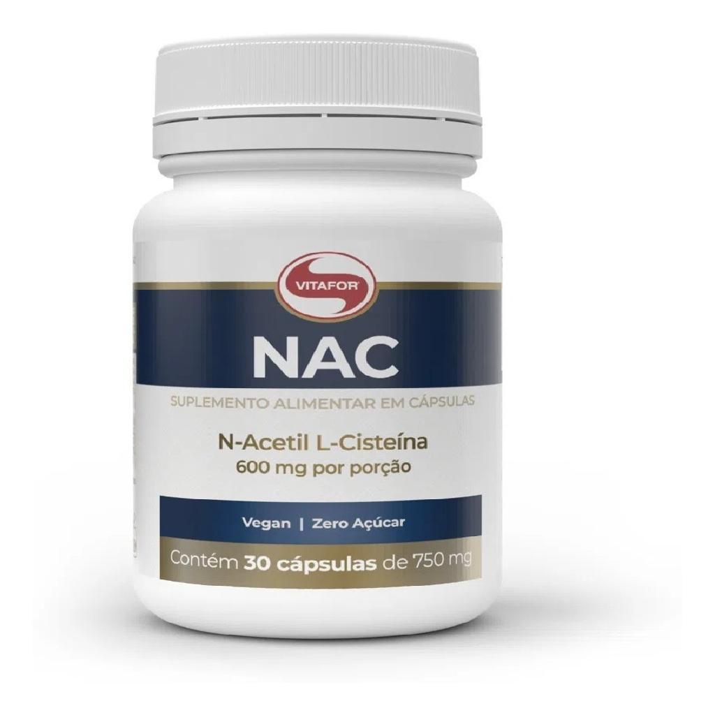 Nac N-acetilcisteína 600mg 30 Capsulas Vitafor | Shopee Brasil