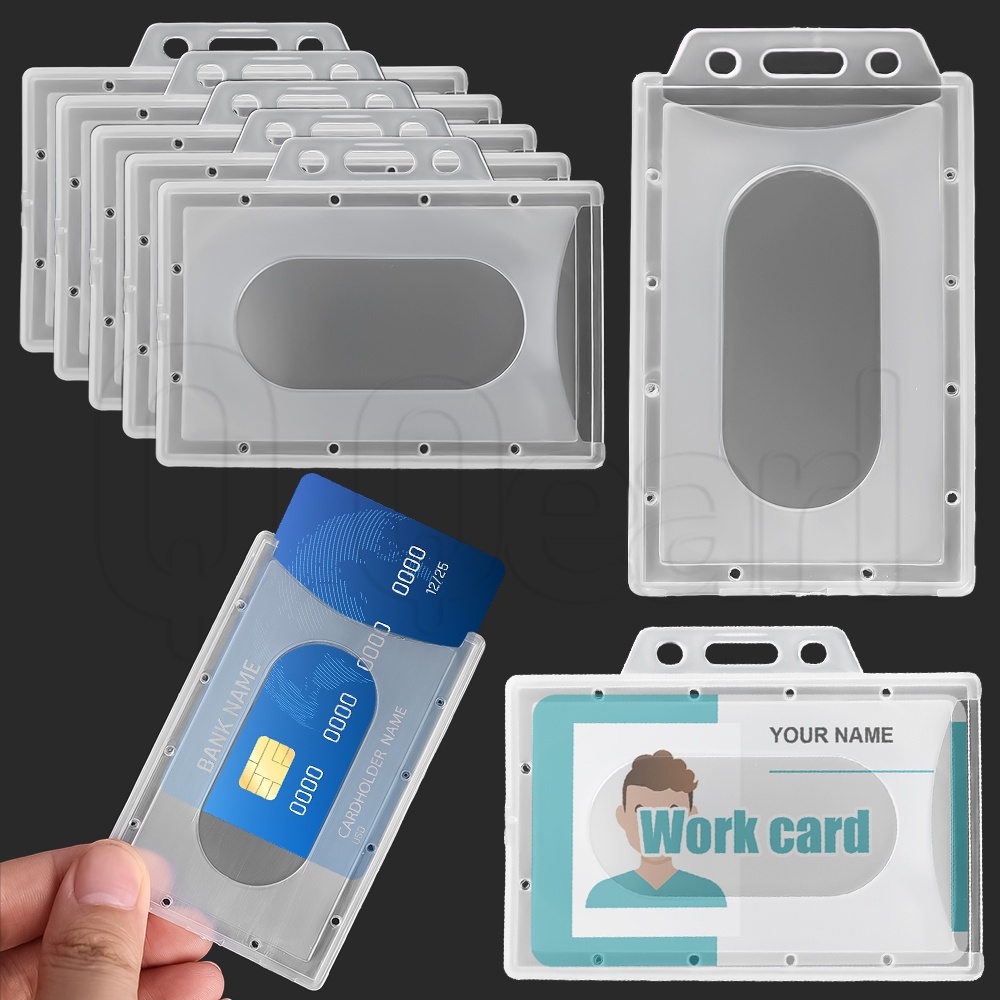 Capa Protetora Transparente Multiuso Para Cartão De Identificação De ...