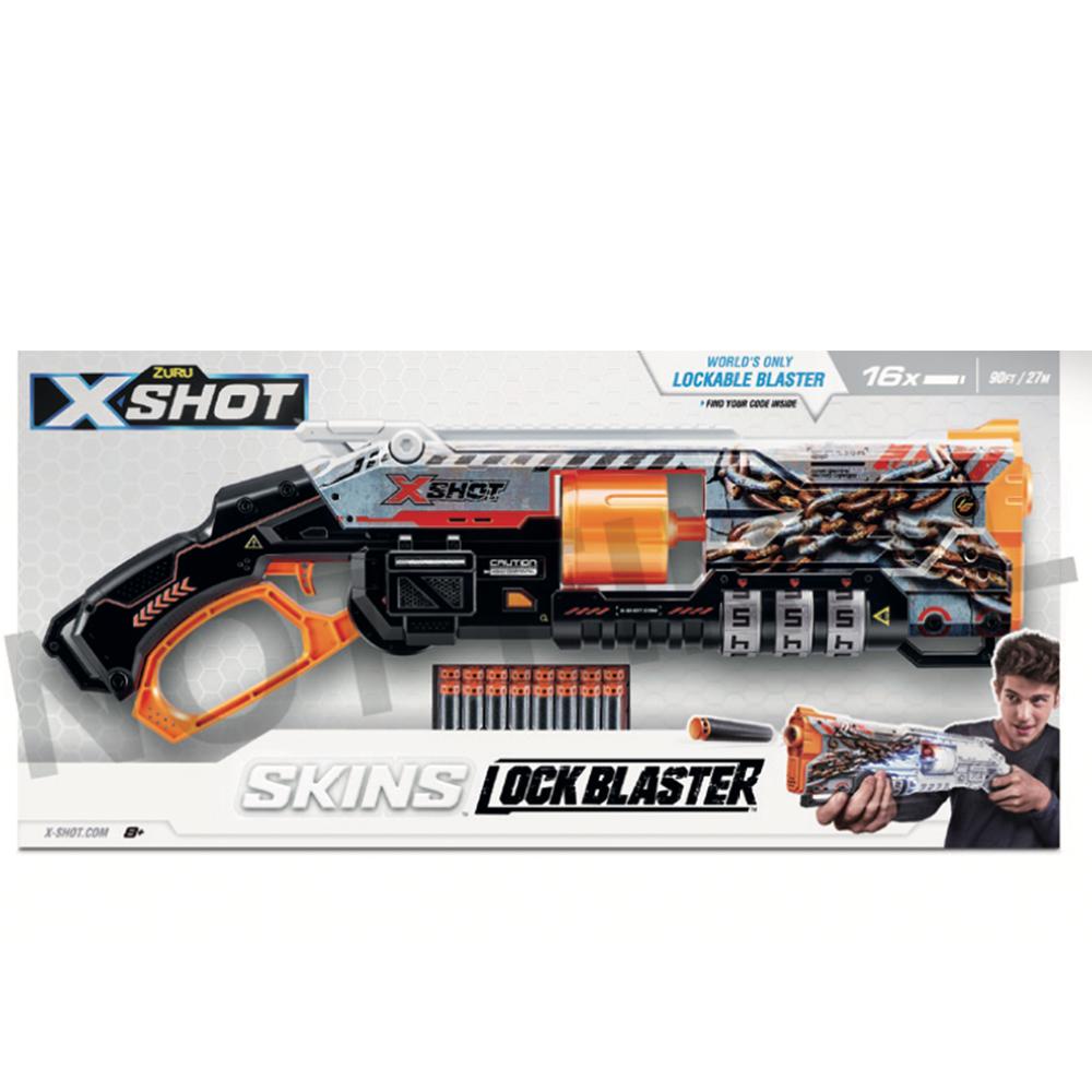Lancador Xshot Skin Lockable Blaster 16 Dardos | Shopee Brasil