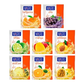 Kit 8 Unid. Refrescos Magro Sabores Variados Zero Açucares 8G | Shopee ...