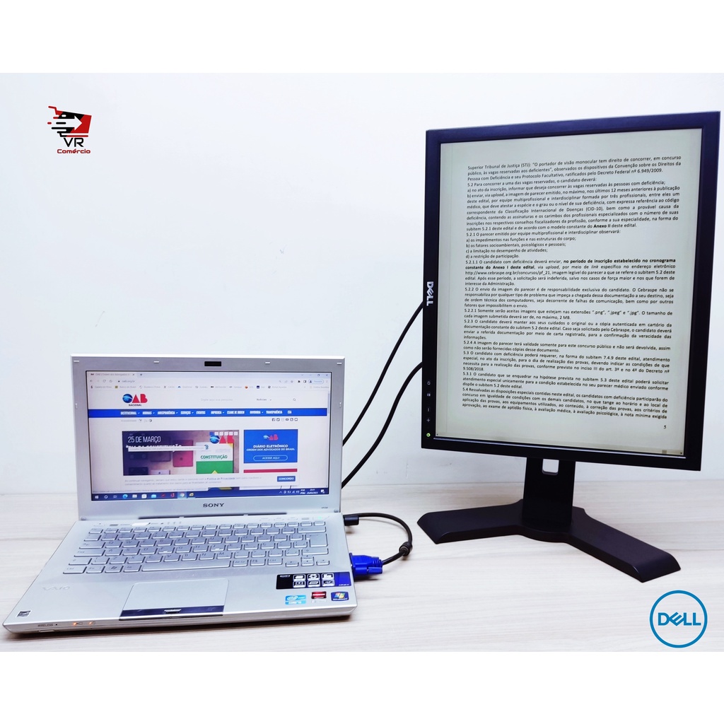 MONITOR DELL 19 POLEGADAS COM ROTAÇÃO VERTICAL | Shopee Brasil