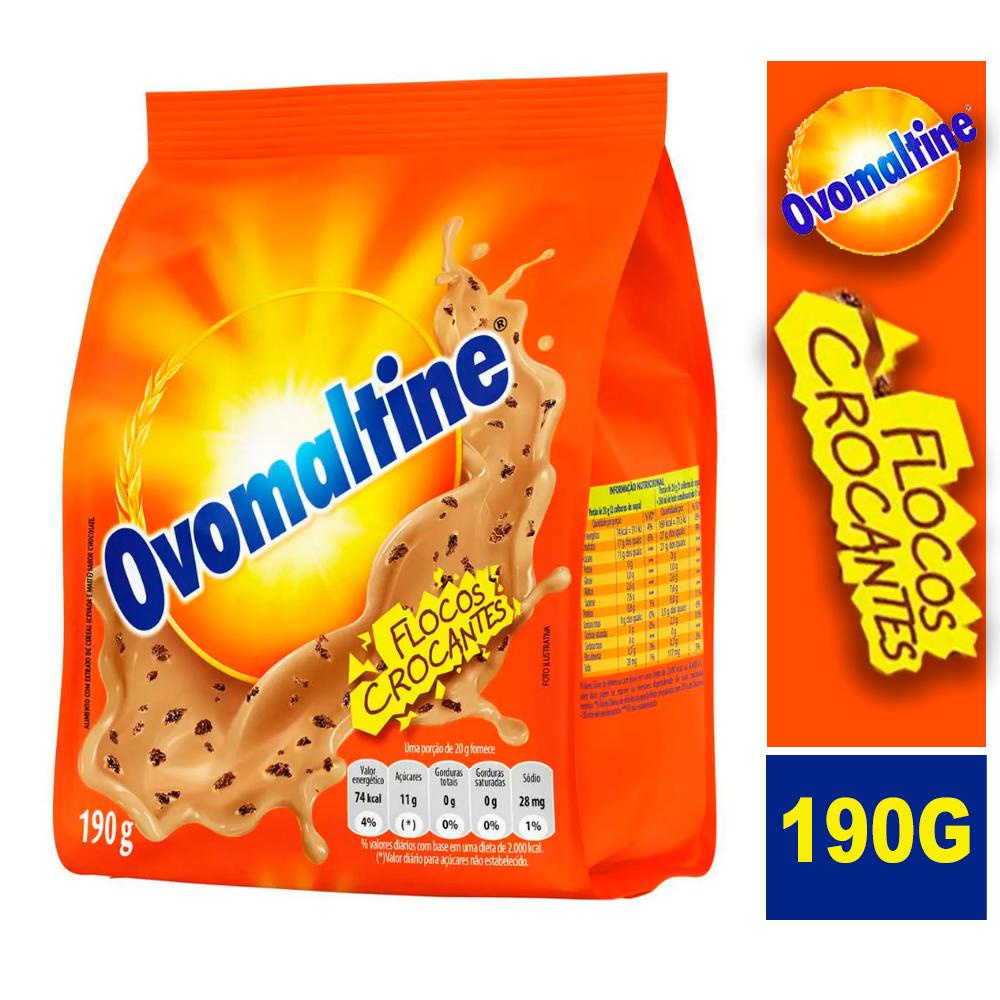 Achocolatado Ovomaltine Flocos Crocantes 190g | Shopee Brasil