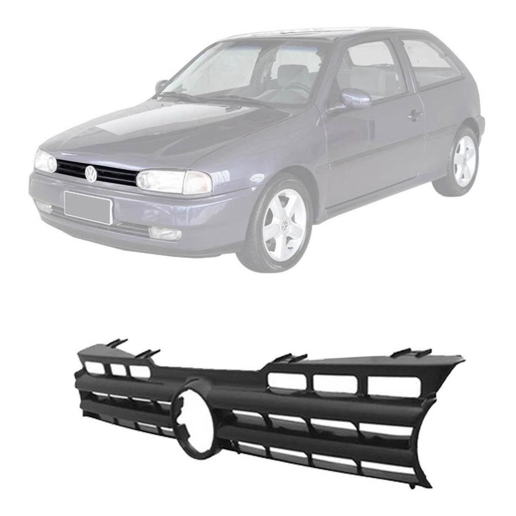 Grade Dianteira Vw Gol Bola G2 94 95 96 97 98 99 Preto - Escorrega o Preço