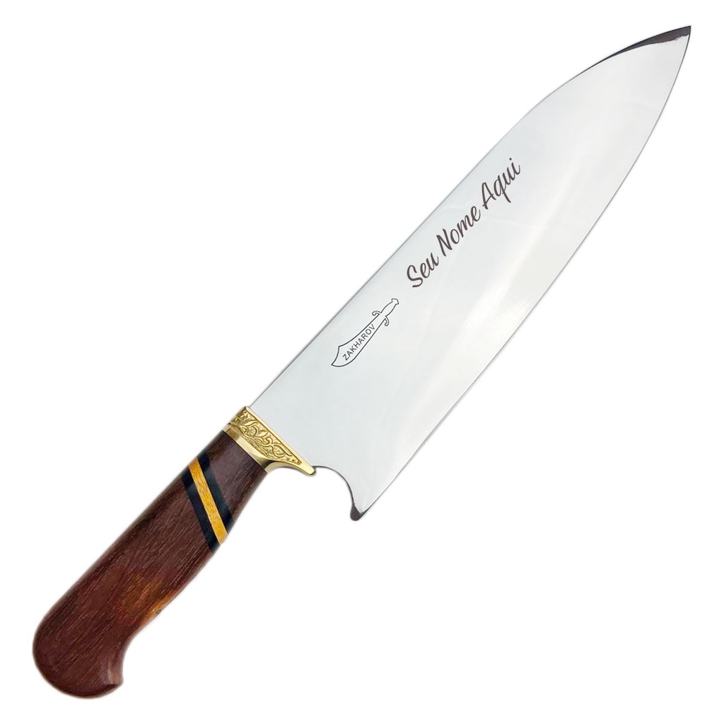 Faca Chef Queen 12" Zakharov Personalizado Com Nome ou Logo | Shopee Brasil