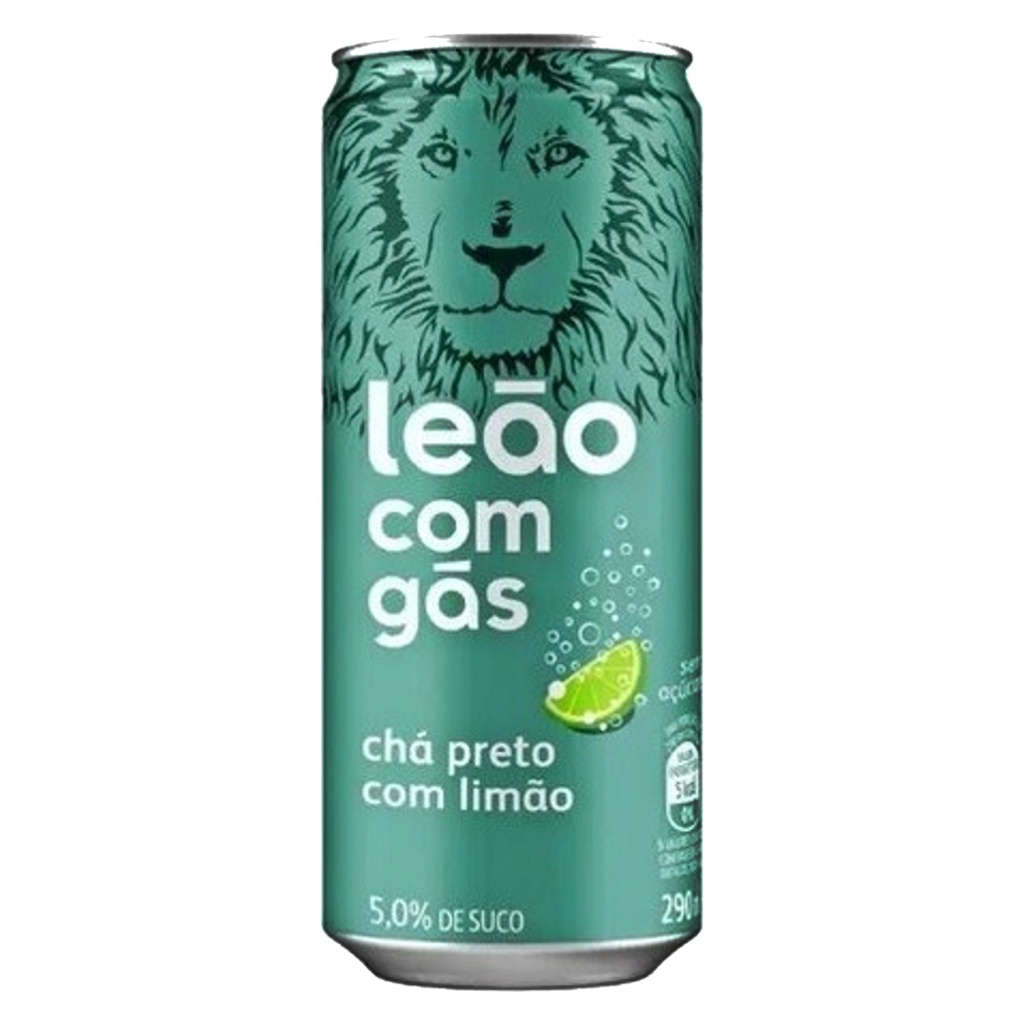 Chá Preto com Limão com Gás Leão Iced Tea 290ml | Shopee Brasil