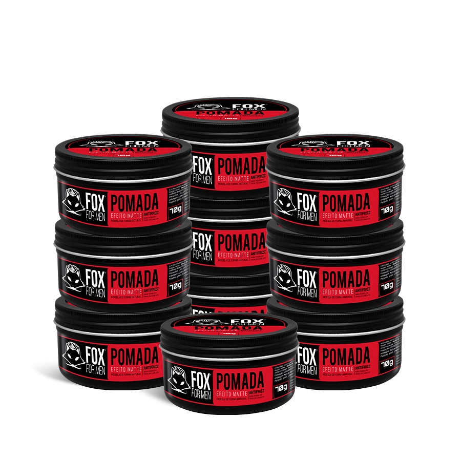 Cera Matte 70g - Fox For Men - 10 Unidades | Shopee Brasil