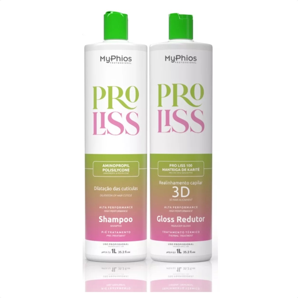 My Phios Pro Liss Progressiva Sem Formol 2 x 1 litro | Shopee Brasil