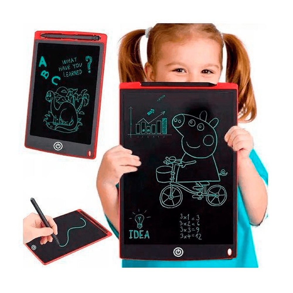 Lousa Digital Lcd Tablet Infantil Para Escrever E Desenhar Tela 10 ...