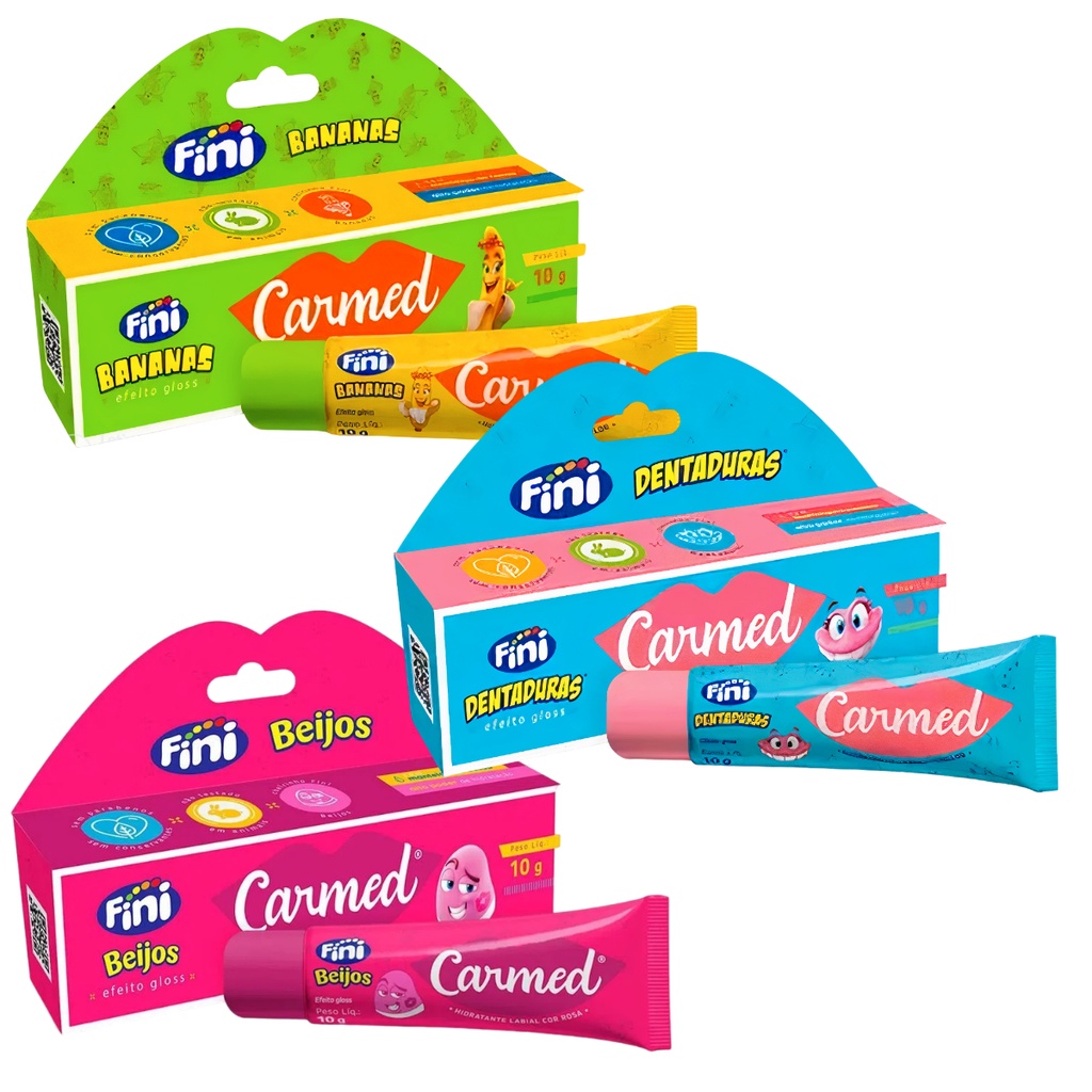 Hidratante Labial Carmed Fini Efeito Gloss 10g | Shopee Brasil