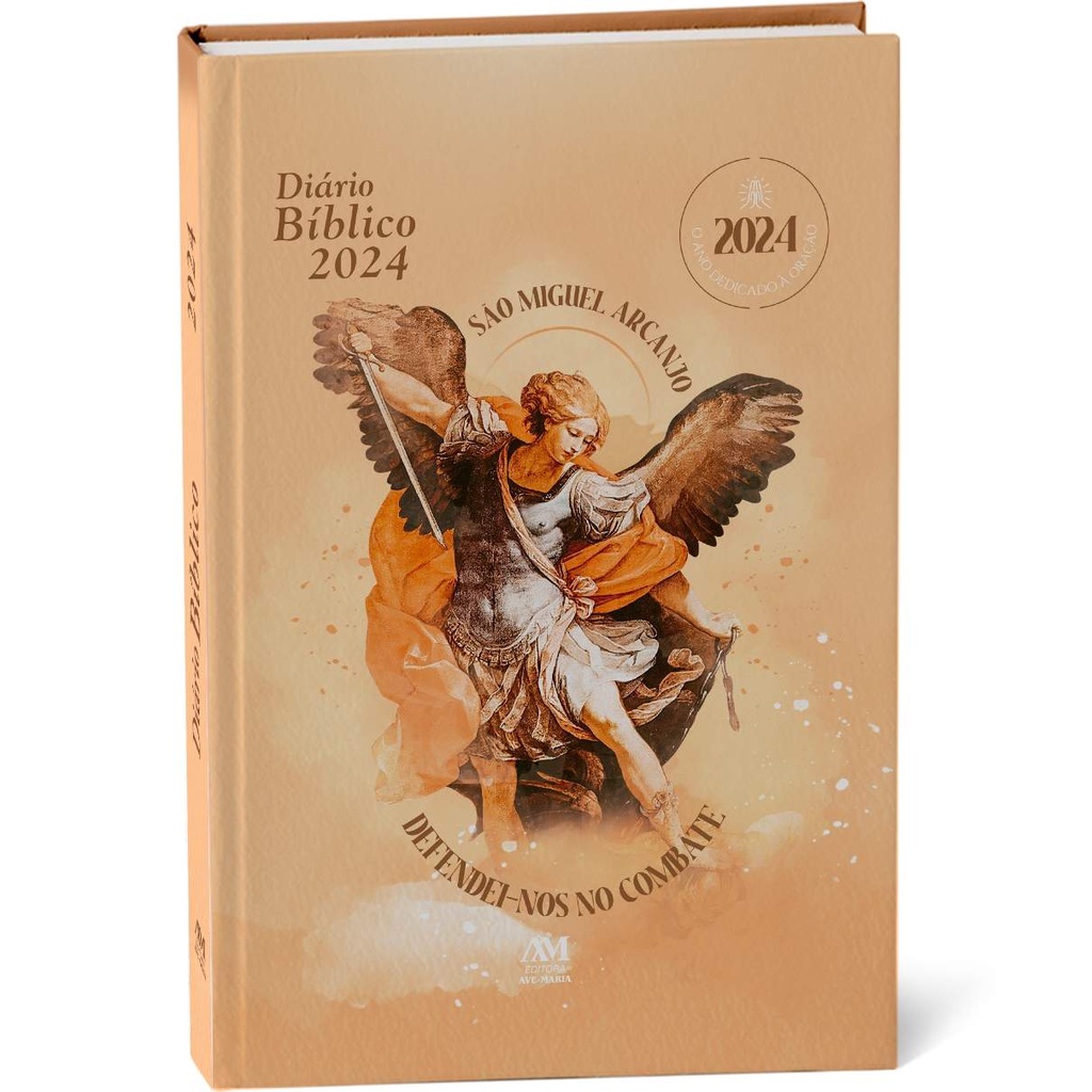Livro Diário Bíblico Católico 2024 Capa Dura São Miguel Arcanjo Sazonal ...