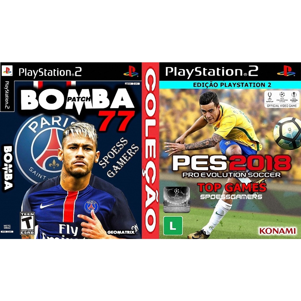 Jogo Ps 2 Pes 2018 Pro Evolution Soccer + Bomba Ps2 | Shopee Brasil